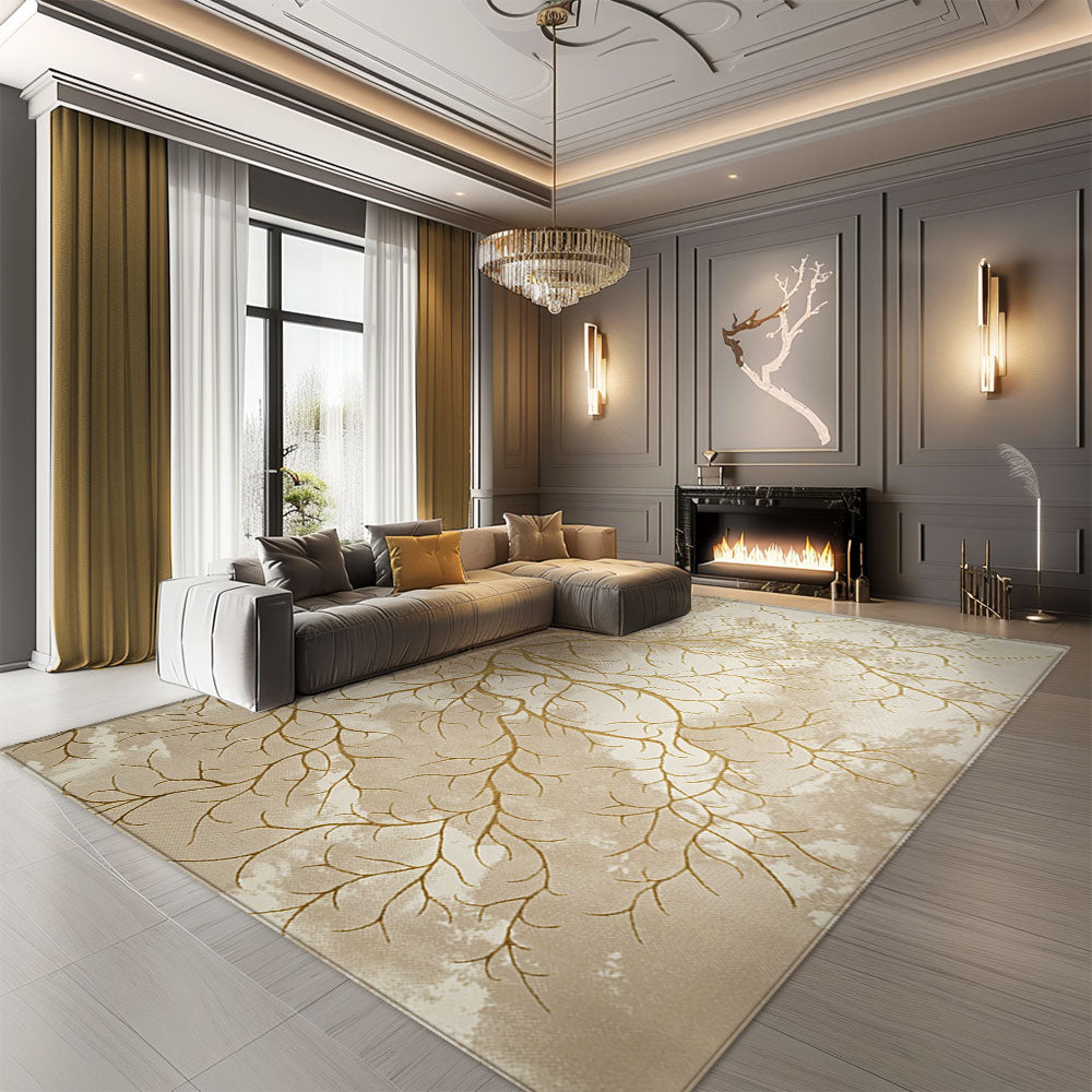 Covor Elif Forest 88385A Crem Auriu – practic-home